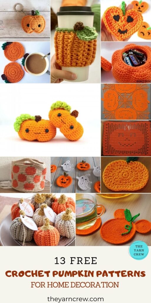 13 Free Crochet Pumpkin Patterns For Your Home - The Yarn Crew