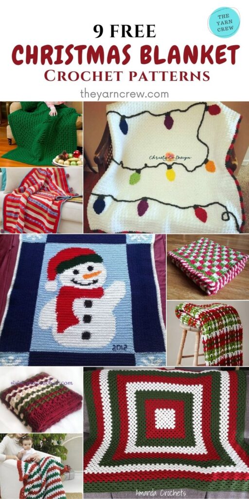 9 Free Crochet Christmas Blankets & Afghans - The Yarn Crew