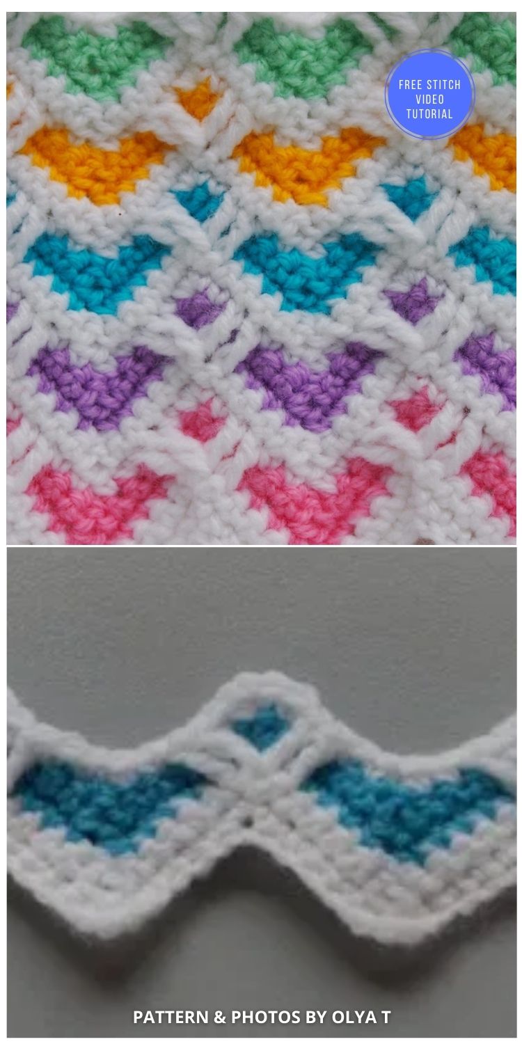 9 Beautiful Heart Crochet Stitches Free Tutorials - The Yarn Crew