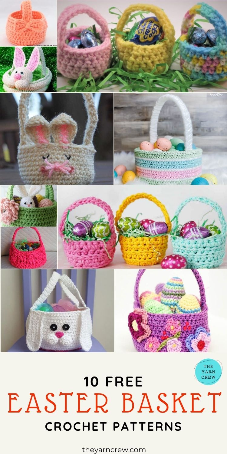 10 Free Patterns For Cute Easter Baskets - The Yarn Crew