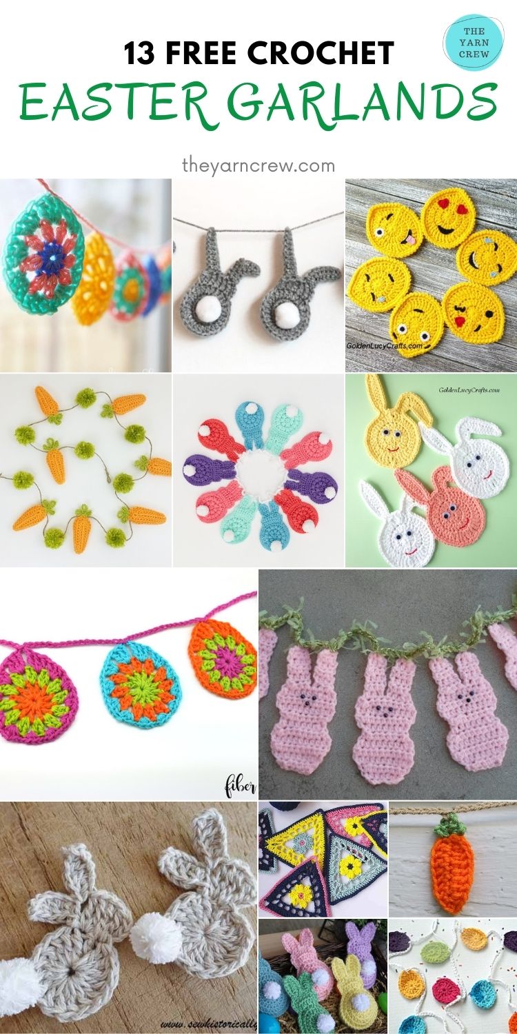13 Free Easter Garland Crochet Patterns - The Yarn Crew
