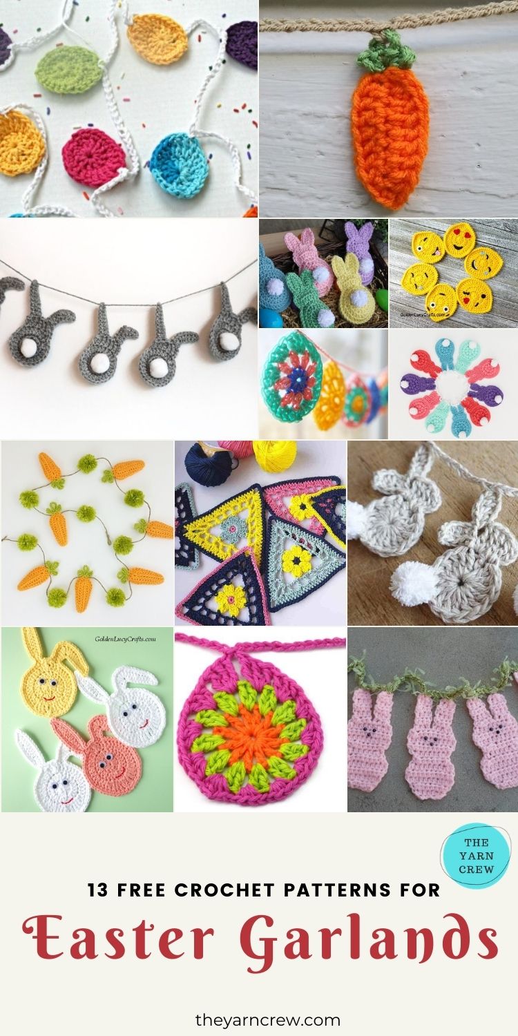 13 Free Easter Garland Crochet Patterns - The Yarn Crew