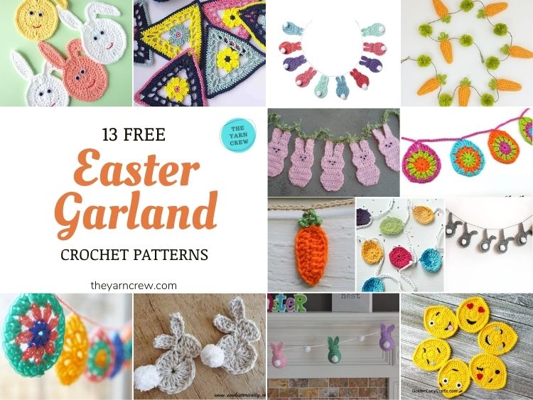 13 Free Easter Garland Crochet Patterns - The Yarn Crew