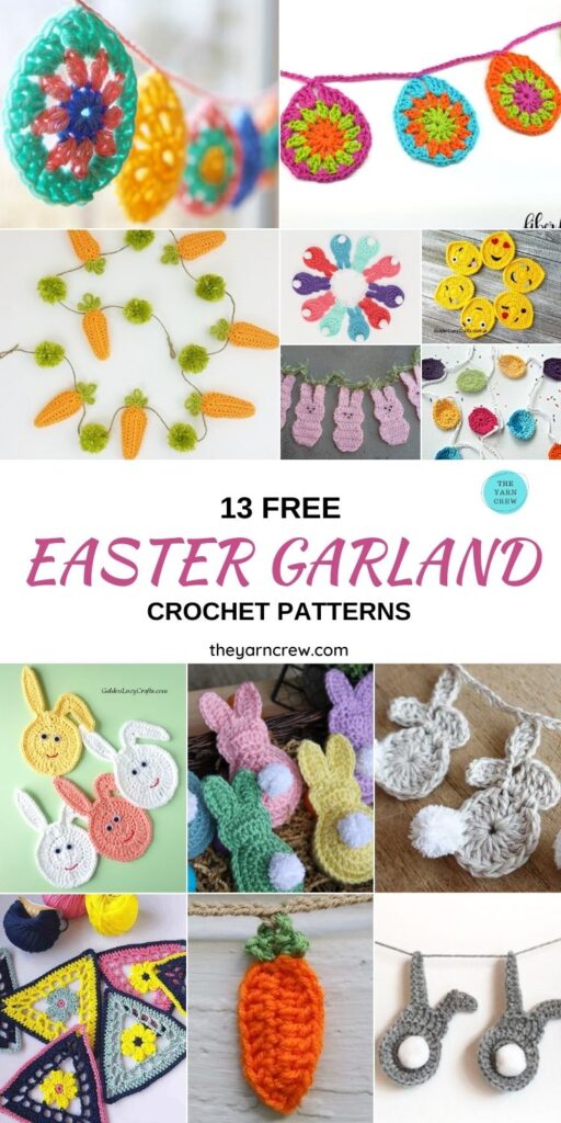 13 Free Easter Garland Crochet Patterns - The Yarn Crew