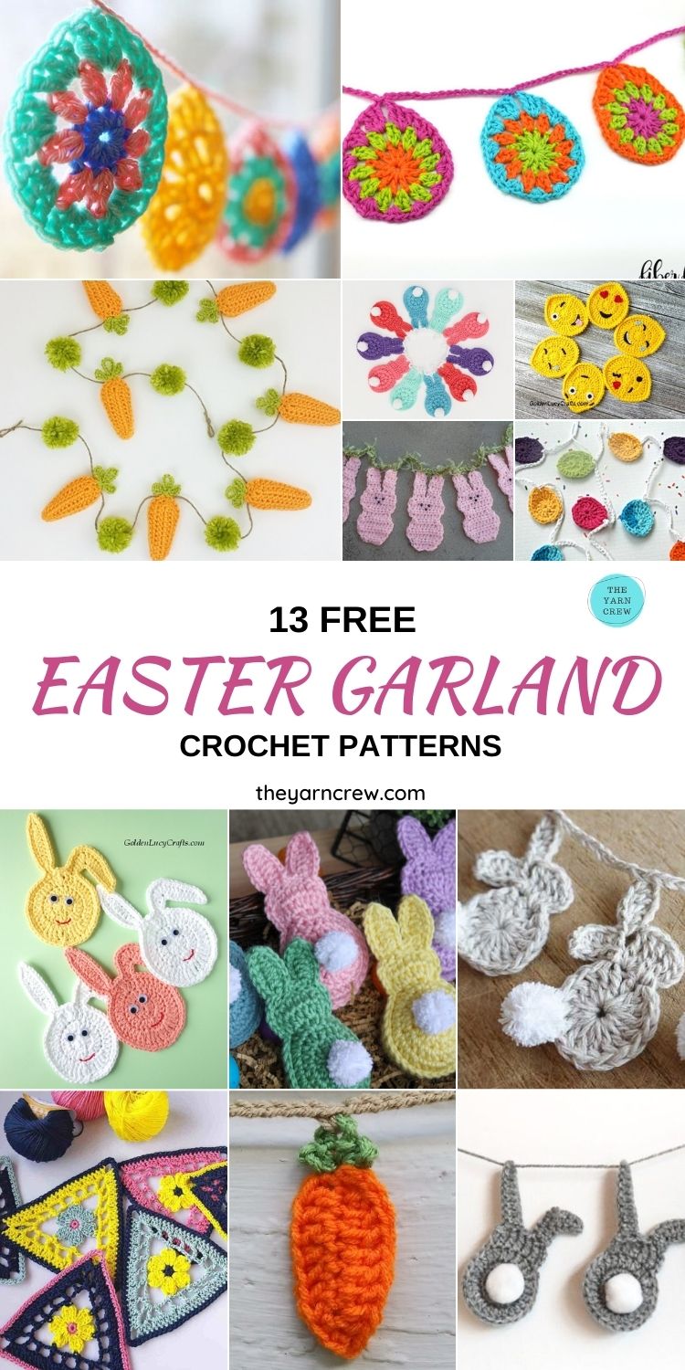 13 Free Easter Garland Crochet Patterns - The Yarn Crew