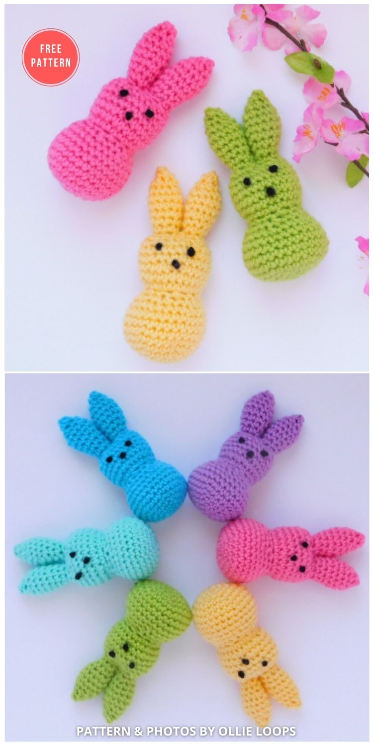 8 Free Crochet Easter Peep Patterns - The Yarn Crew