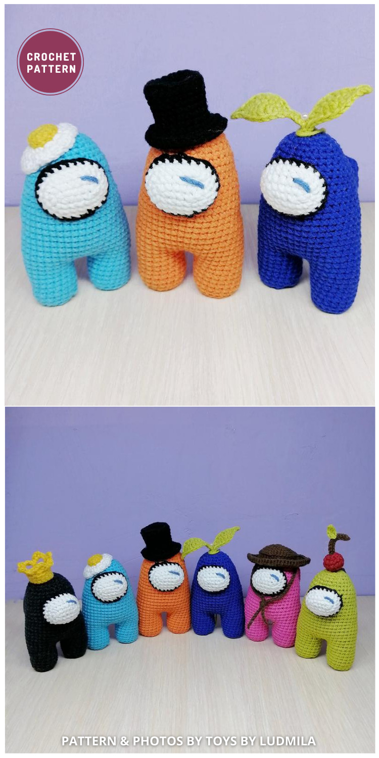 14 Awesome Among Us Crewmate Amigurumi Crochet Patterns - The Yarn Crew