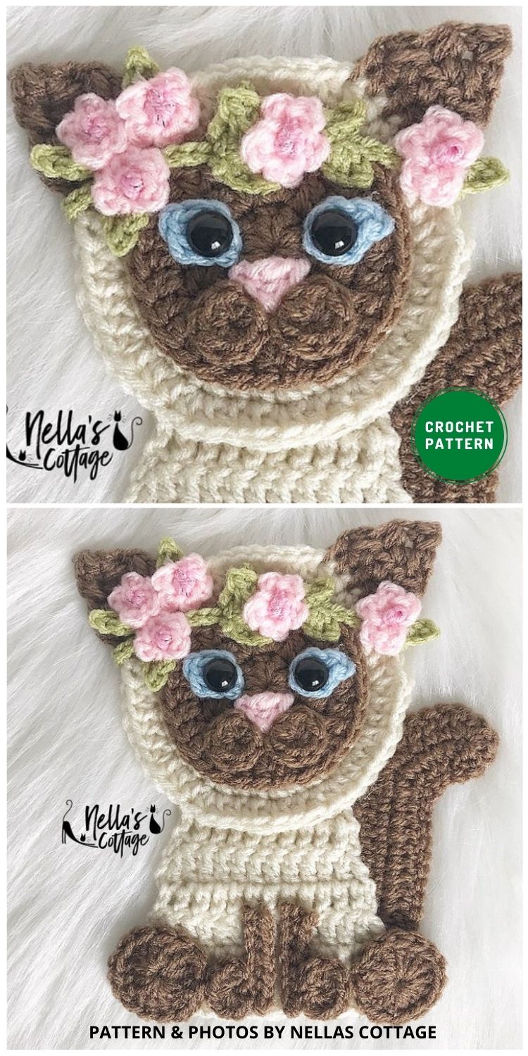 12 Super Cute Crochet Animal Applique Patterns - The Yarn Crew