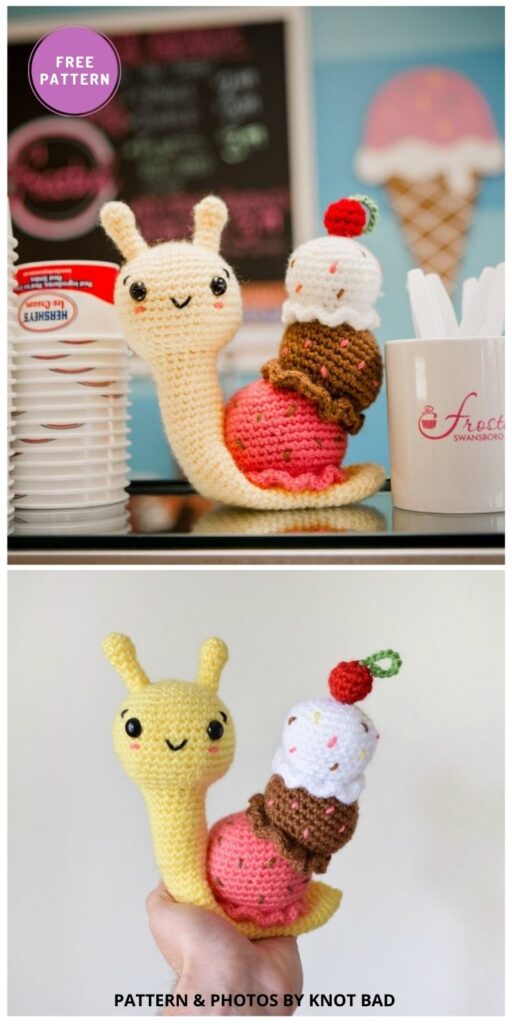 8 Free Slugs & Snails Crochet Patterns - The Yarn Crew