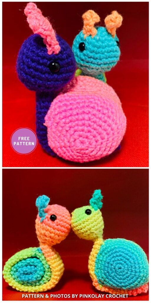 8 Free Slugs & Snails Crochet Patterns - The Yarn Crew