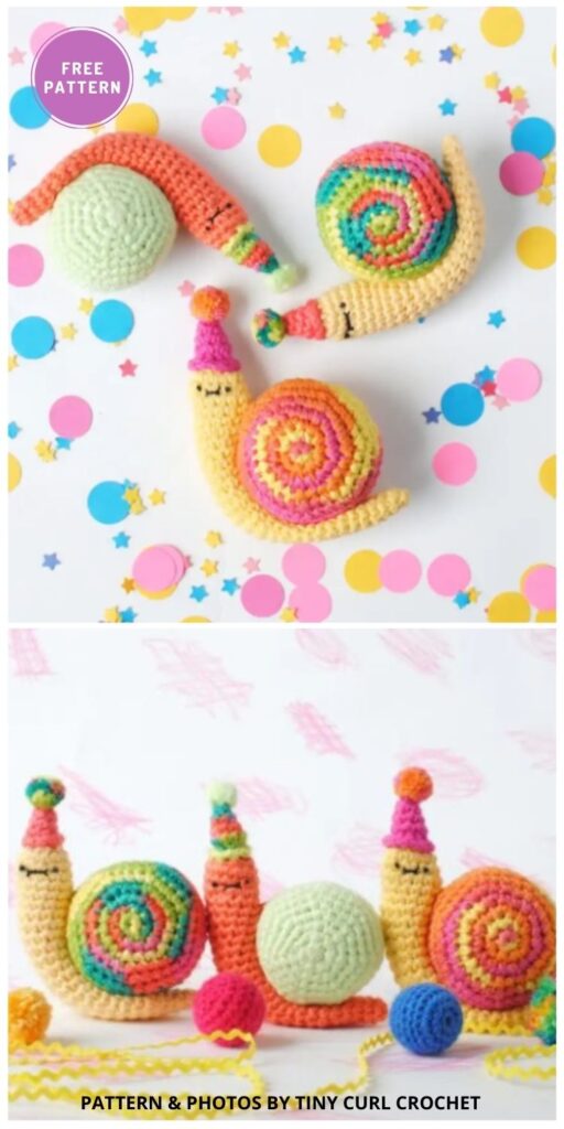8 Free Slugs & Snails Crochet Patterns - The Yarn Crew