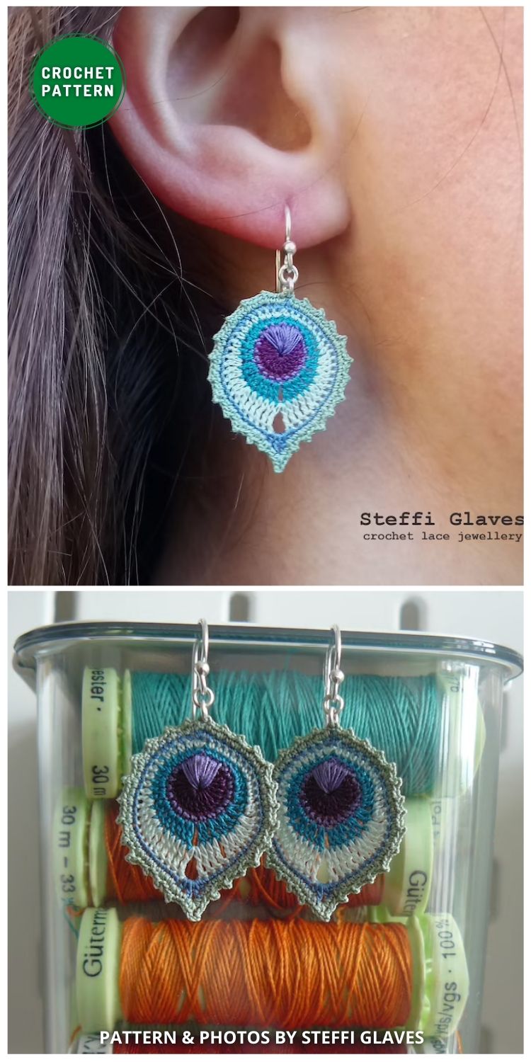 12 Beautiful Crochet Earring Patterns To Make - The Yarn Crew