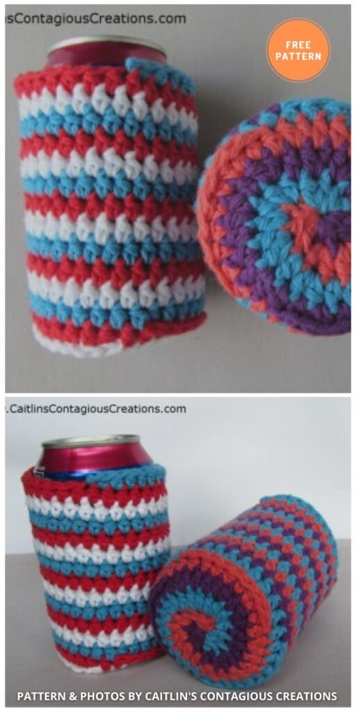 11 Free Easy Beer Can Cozy Crochet Patterns - The Yarn Crew