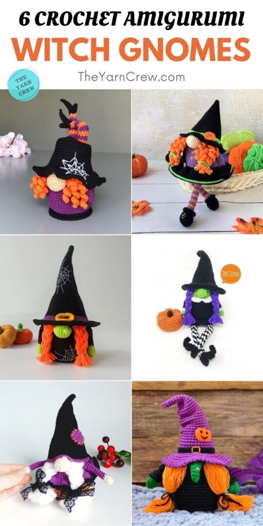 6 Crochet Amigurumi Witch Gnome Pattern Ideas - The Yarn Crew