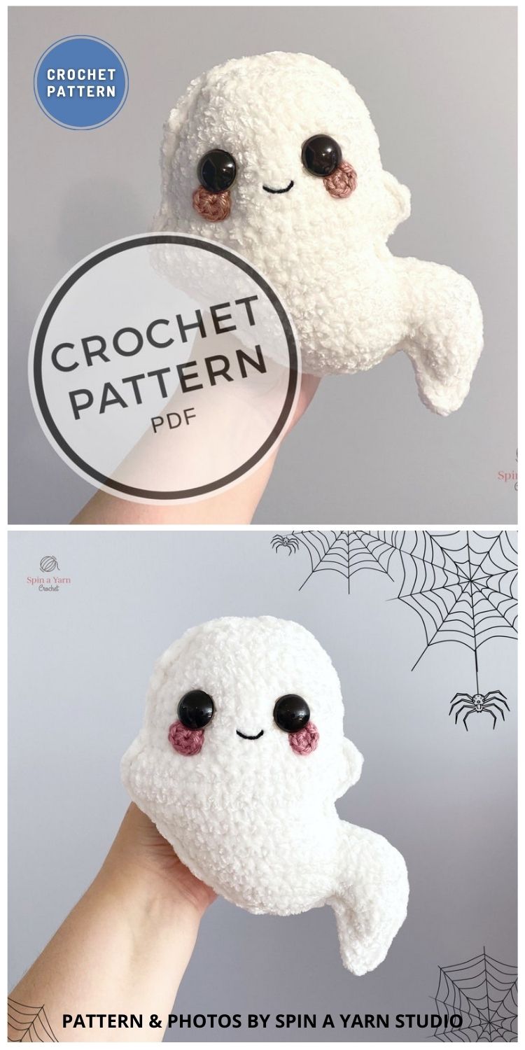 11 Cutest Crochet Amigurumi Ghost Patterns For Halloween - The Yarn Crew