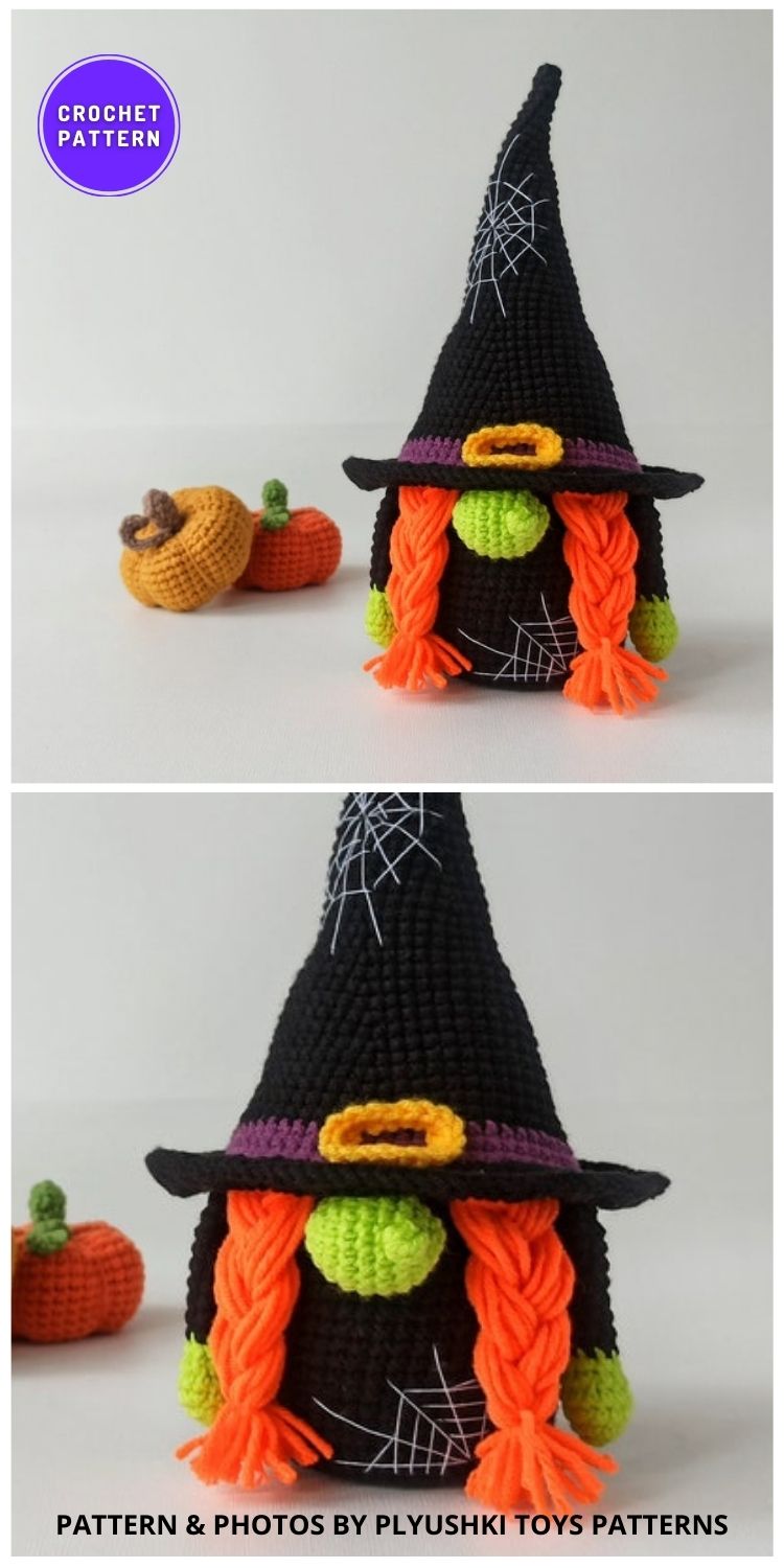 6 Crochet Amigurumi Witch Gnome Pattern Ideas - The Yarn Crew