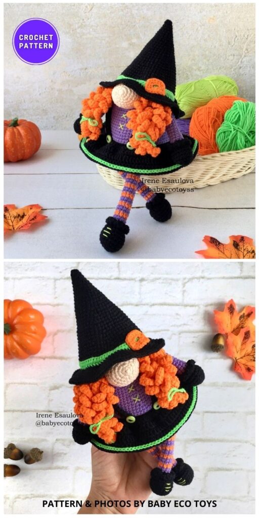 6 Crochet Amigurumi Witch Gnome Pattern Ideas - The Yarn Crew