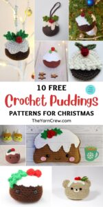 10 Free Crochet Pudding Patterns For Christmas - The Yarn Crew