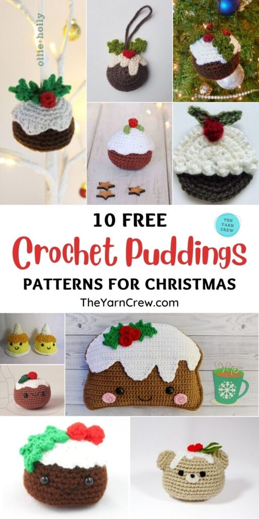 10 Free Crochet Pudding Patterns For Christmas - The Yarn Crew
