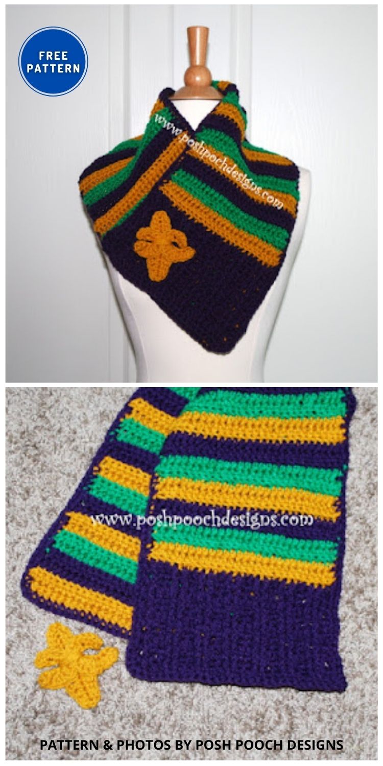 10 Crochet Mardi Gras Mask & Accessory Ideas - The Yarn Crew