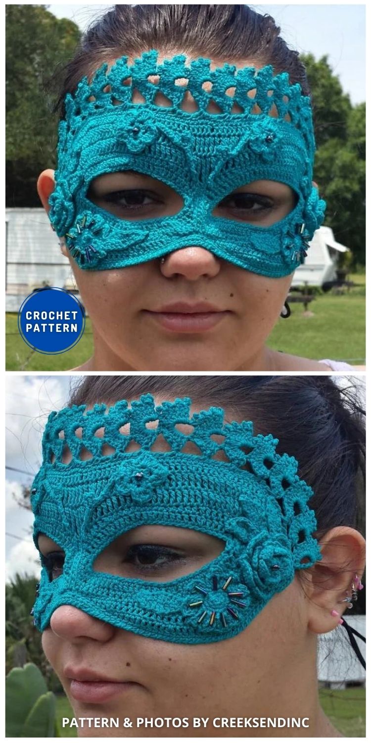10 Crochet Mardi Gras Mask & Accessory Ideas - The Yarn Crew