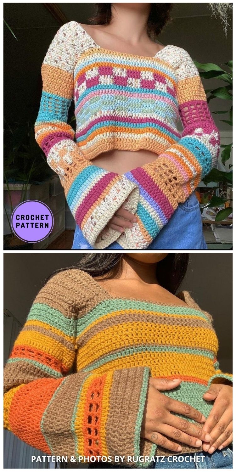 10 Crochet Spring Jumper Patterns To Make - The Yarn Crew