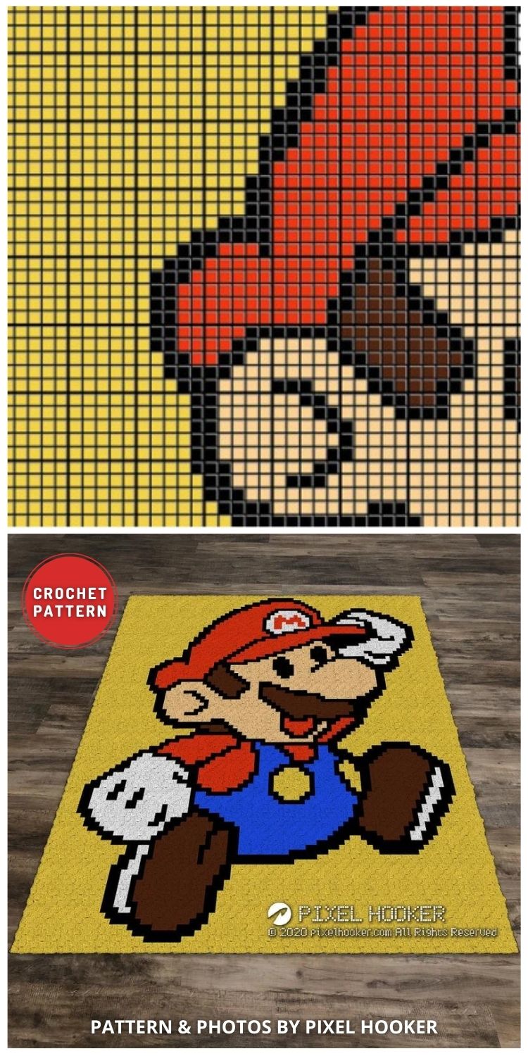 6 Best Crochet C2C Super Mario Blanket Patterns - The Yarn Crew