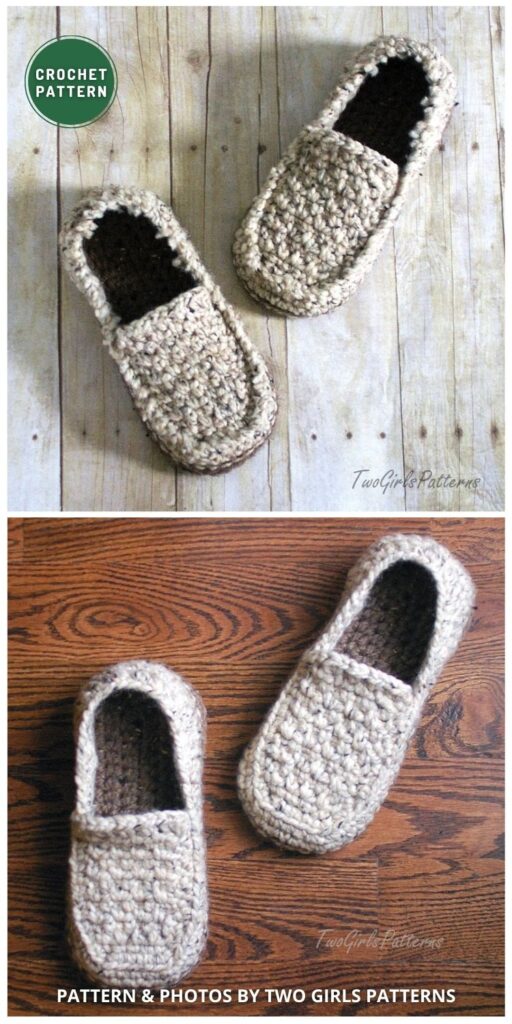 5 Fashionable Crochet Loafer Patterns For Men - The Yarn Crew