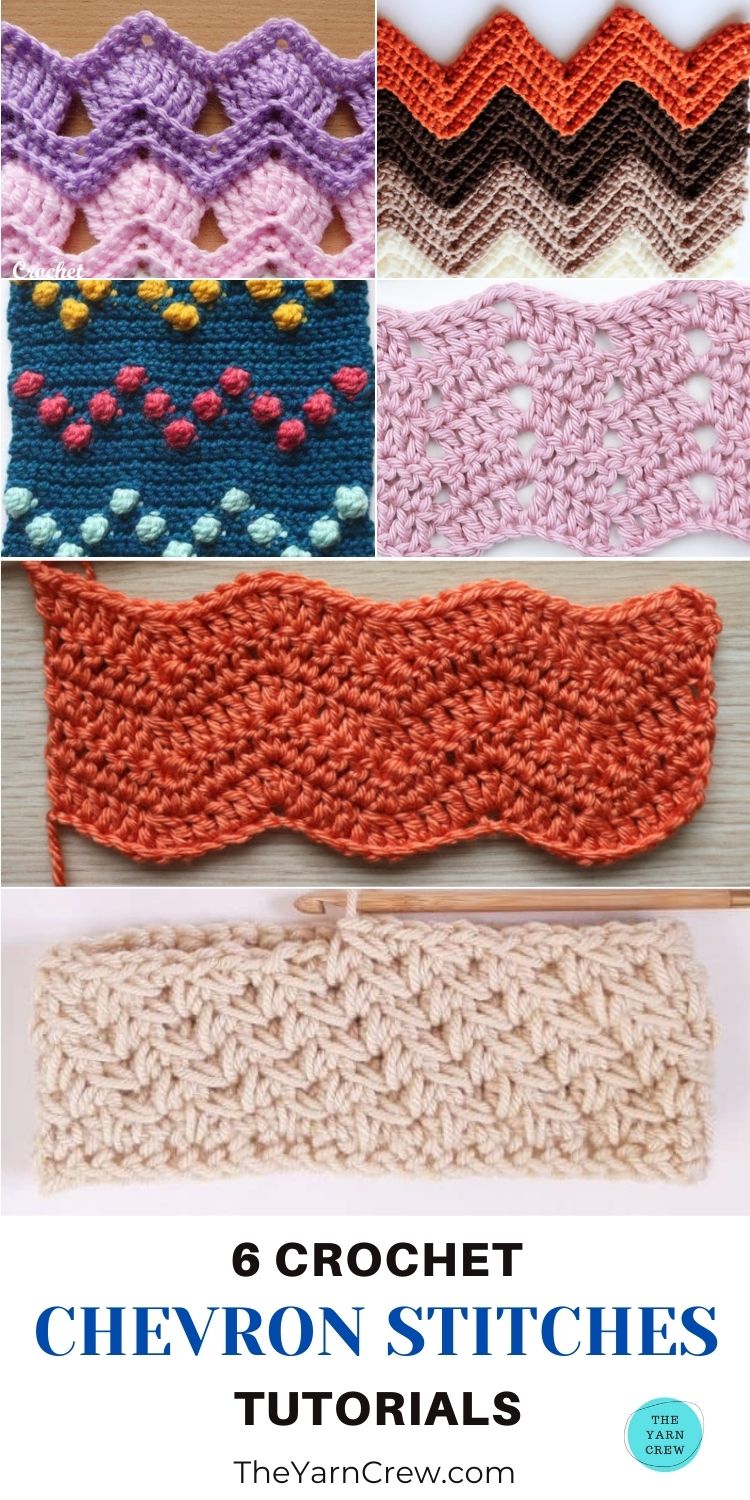 6 Crochet Chevron Stitch Tutorials For Beginners - The Yarn Crew