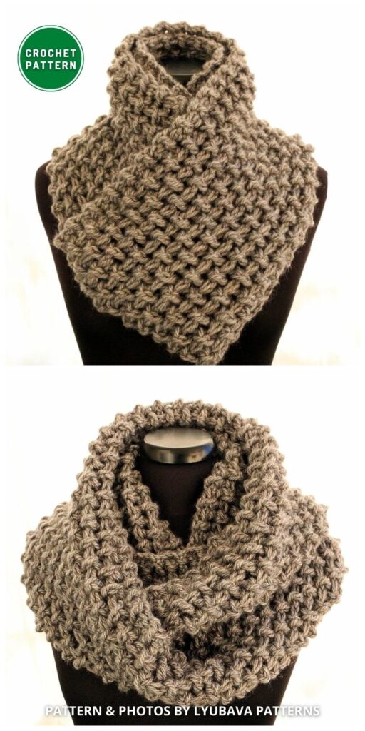 8 Crochet Modern Infinity Scarf Patterns - The Yarn Crew