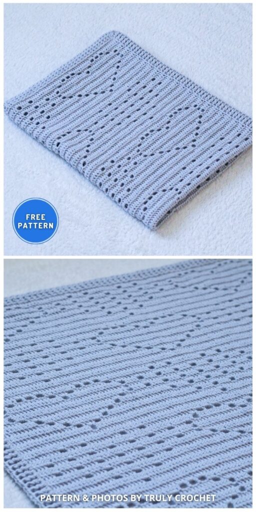 8 Free Crochet Blue Baby Blanket Patterns For Your Baby - The Yarn Crew