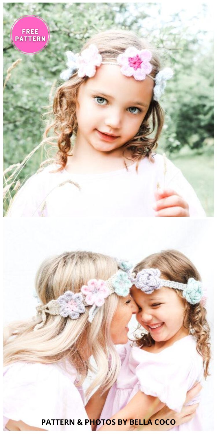 6 Beautiful Free Flower Crown Crochet Patterns - The Yarn Crew