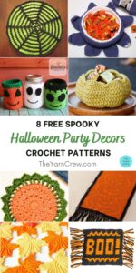 8 Free Spooky Halloween Party Decor Crochet Patterns - The Yarn Crew