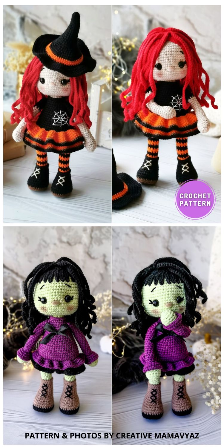 9 Crochet Halloween Amigurumi Doll Patterns Ideas - The Yarn Crew