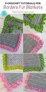 8 Crochet Easy Borders For Blanket Tutorials - The Yarn Crew