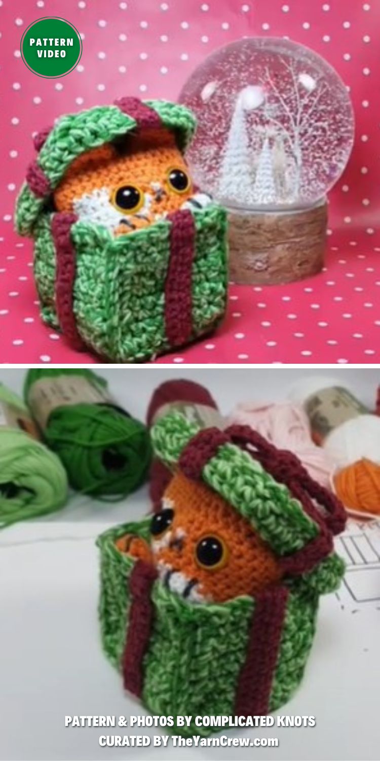 6 Crochet Amigurumi Christmas Cat Patterns - The Yarn Crew