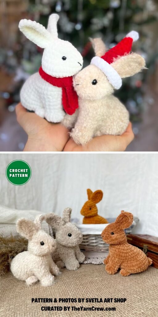 8 Cute Crochet Amigurumi Rabbit Toy Patterns - The Yarn Crew