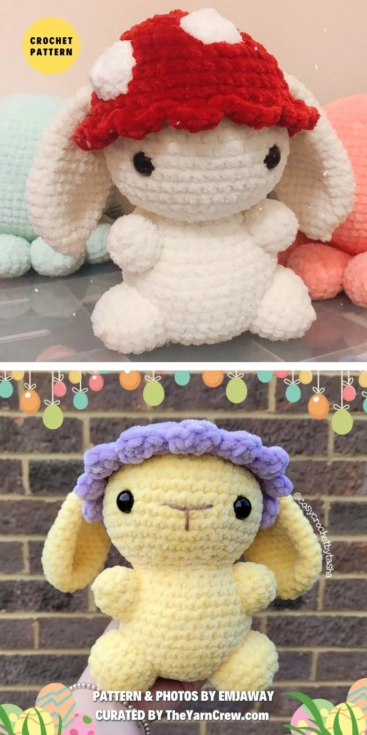6 Crochet Amigurumi Easter Bunny Patterns - The Yarn Crew