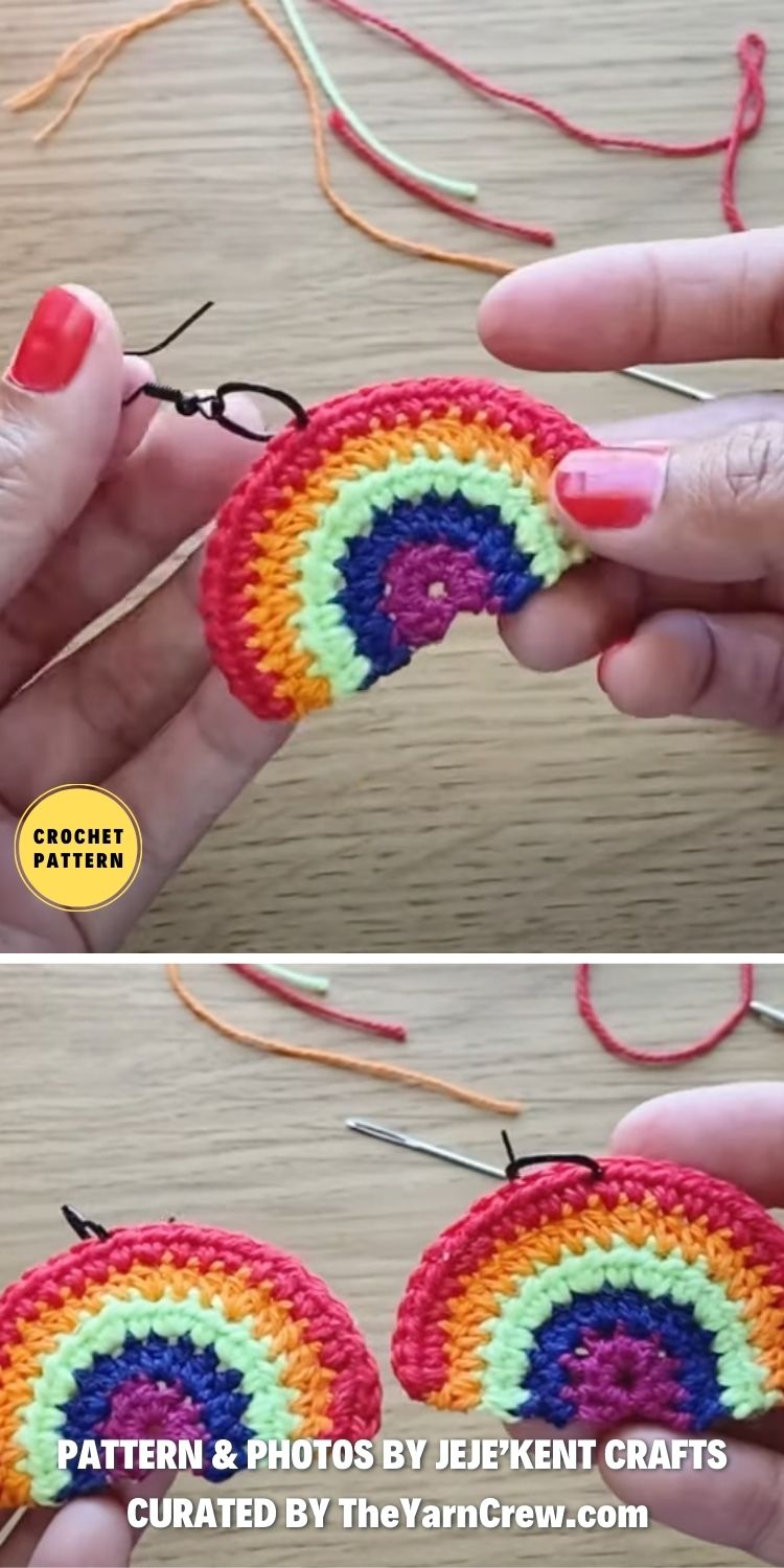 Celebrate Pride Month With 6 Free Crochet Rainbow Earrings Patterns ...