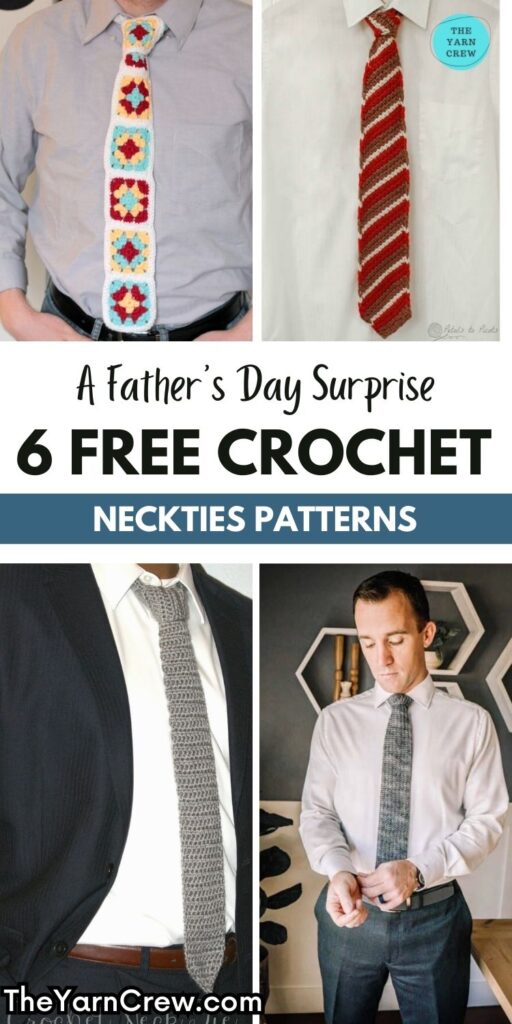 A Father's Day Surprise: 6 Free Crochet Neckties Patterns - The Yarn Crew