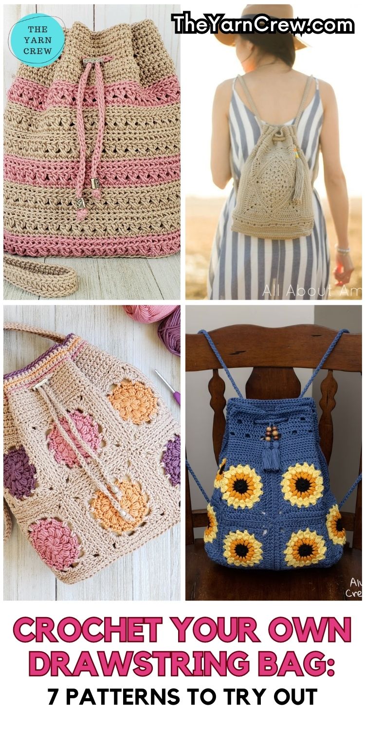 Crochet Your Own Drawstring Bag: 7 Patterns to Try Out - The Yarn Crew