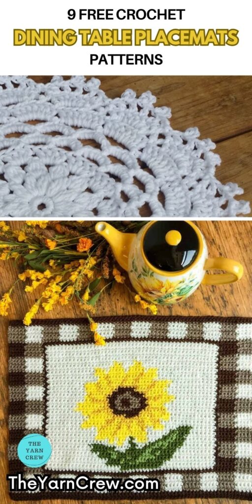 9 Free Crochet Placemat Patterns For Your Dining Table - The Yarn Crew