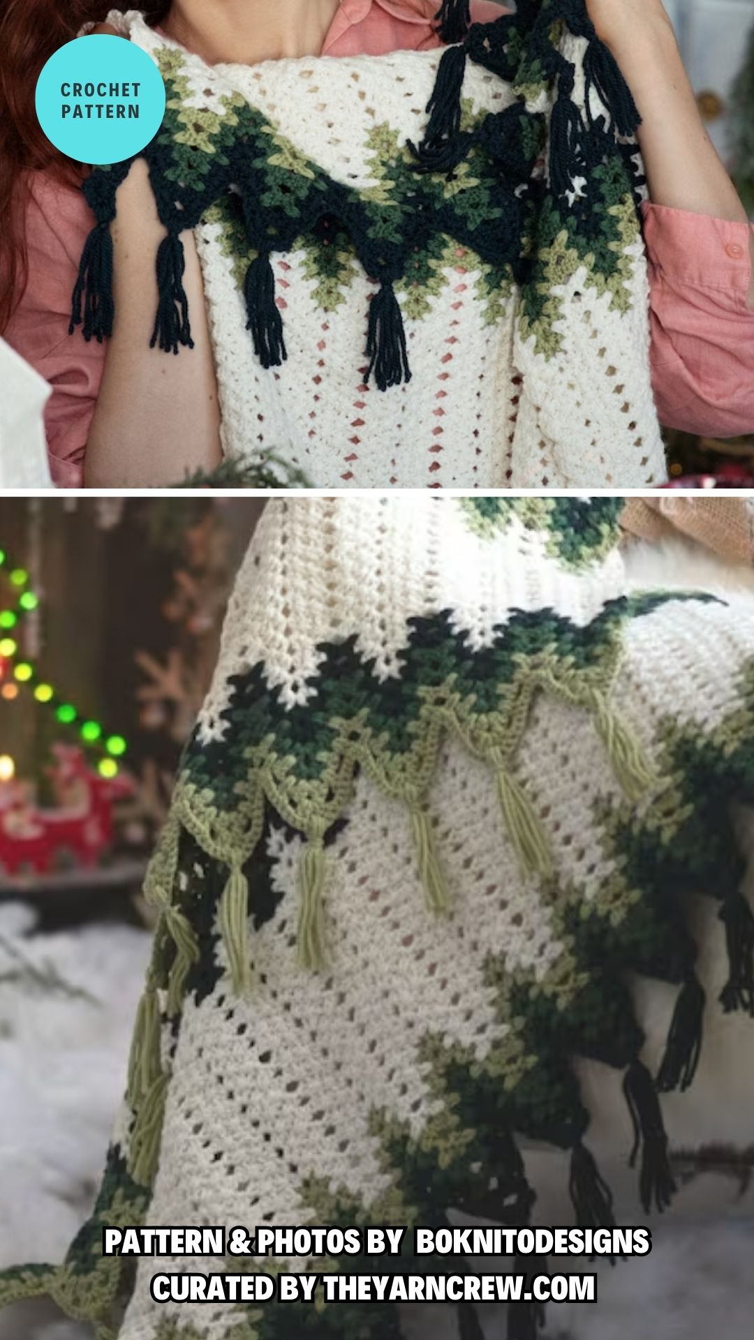 12 Crochet Christmas Blankets Patterns For The Holiday Season - The ...