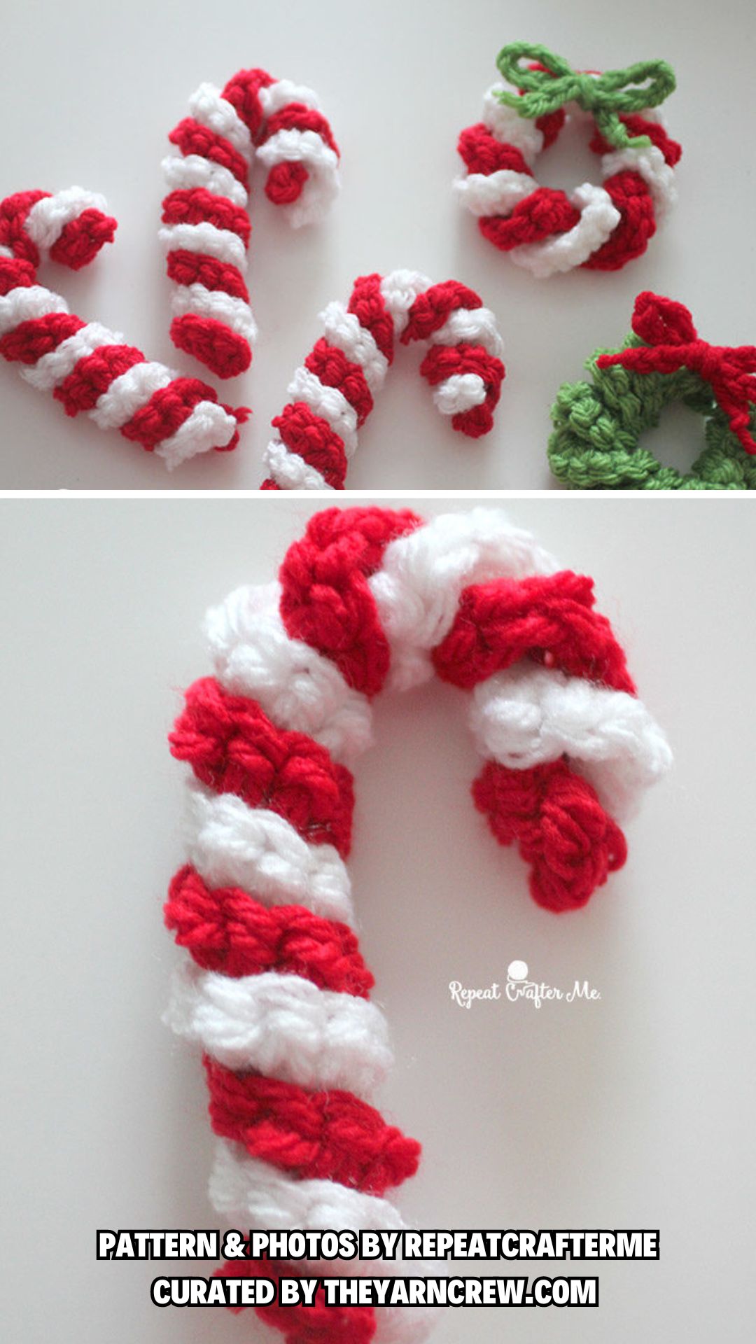 14 Free Crochet Candy Cane Inspired Patterns For The Christmas Season ...