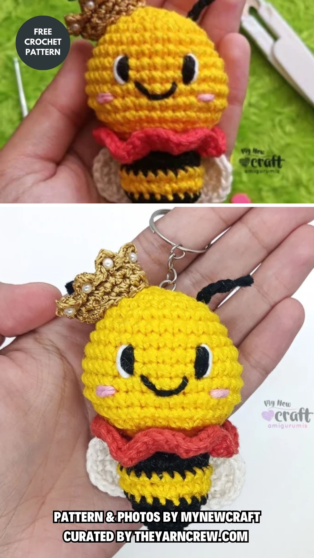 16 Cute Free Crochet Keychain Patterns To Sell - The Yarn Crew